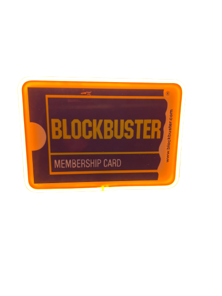 Blockbuster Membership Card Neon Light – Dead Dave Designs