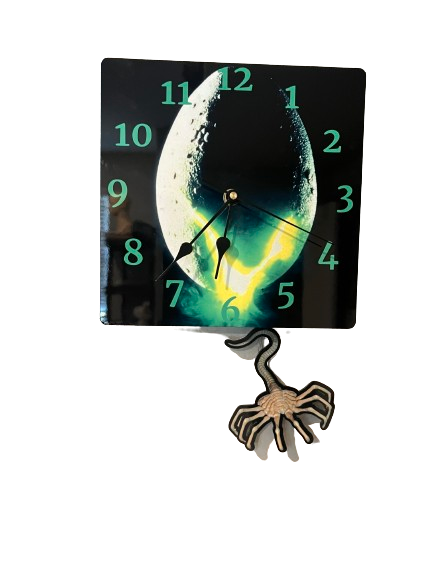 Alien Xenomorph Eg Face Hugger Wall Clock – Dead Dave Designs