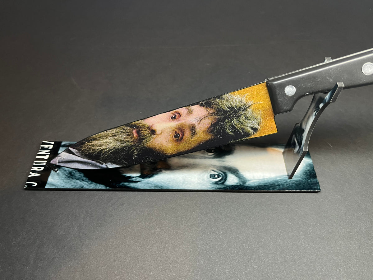 Charles Manson Serial Killer Kitchen Knife With/Without Sublimated Sta ...